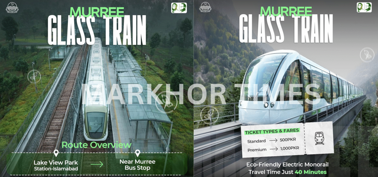 Murree Glass Train approved for construction, Glass Train Route and fares